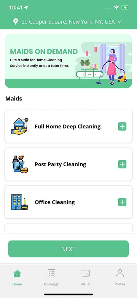 Maid Service App Development | Maid Booking Software
