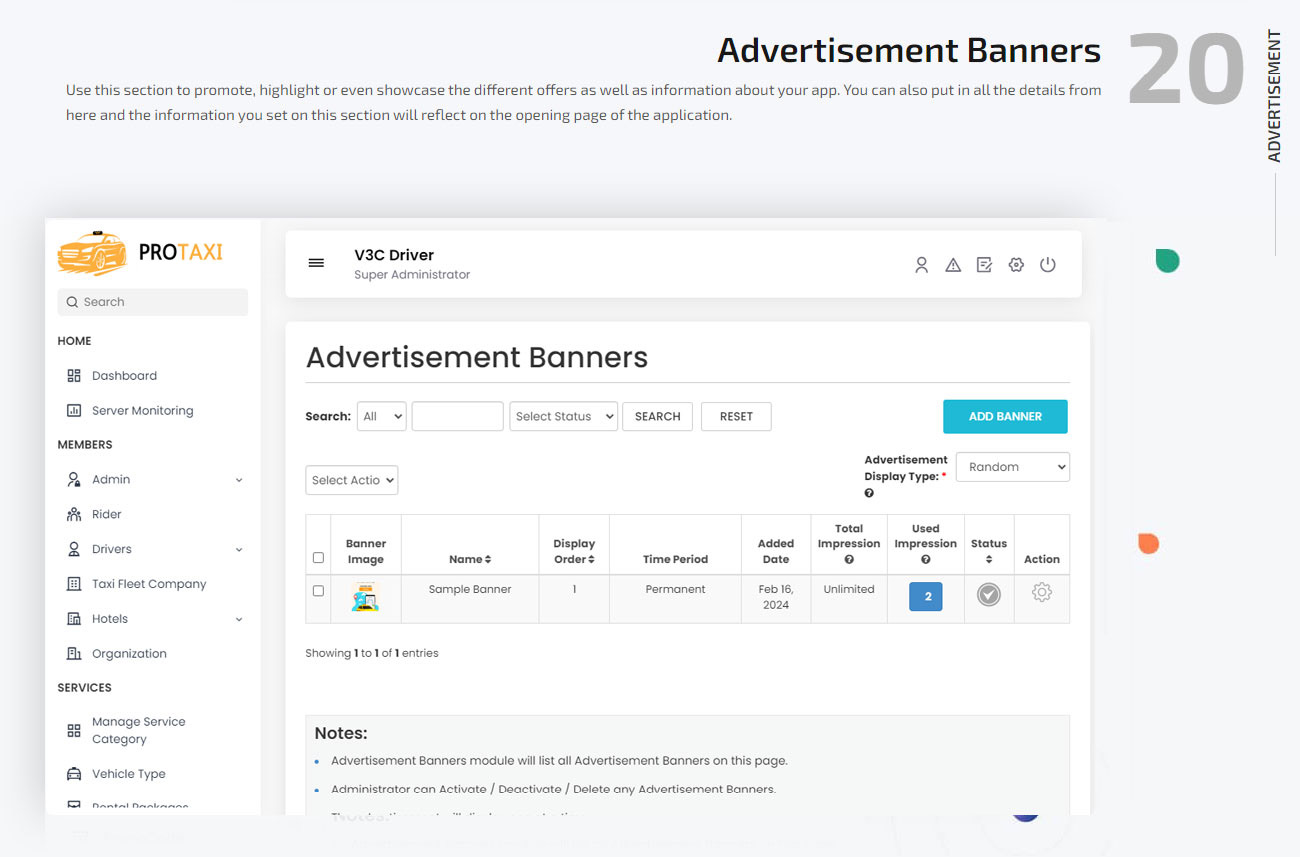 Uber Clone App Admin Panel Visuals