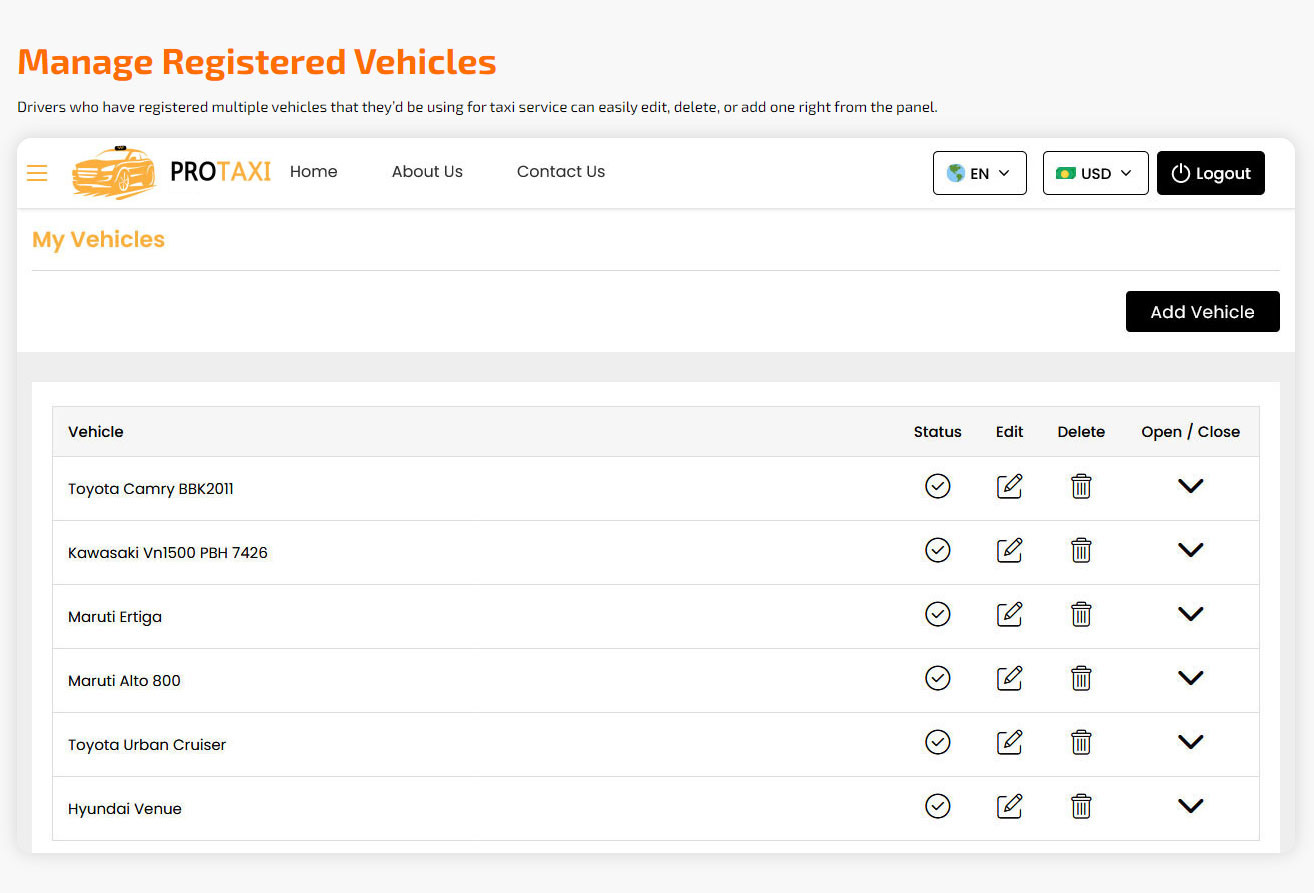 Uber Taxi Clone Front Web Panel Visuals